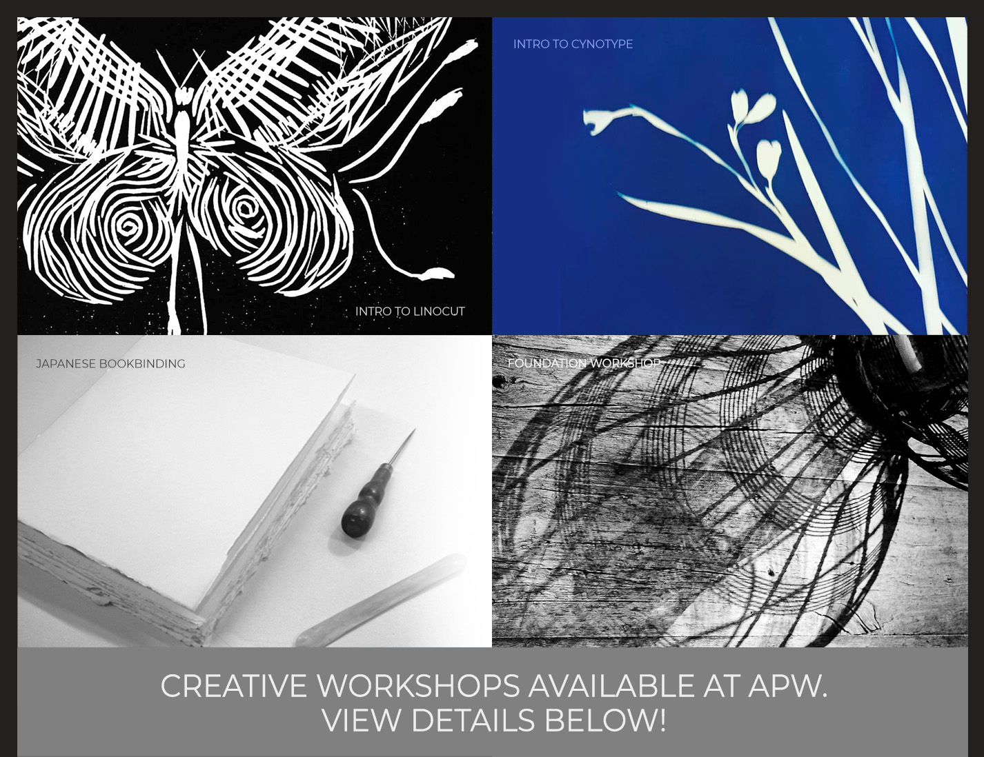alternative print workshops » learn; create; be inspired!